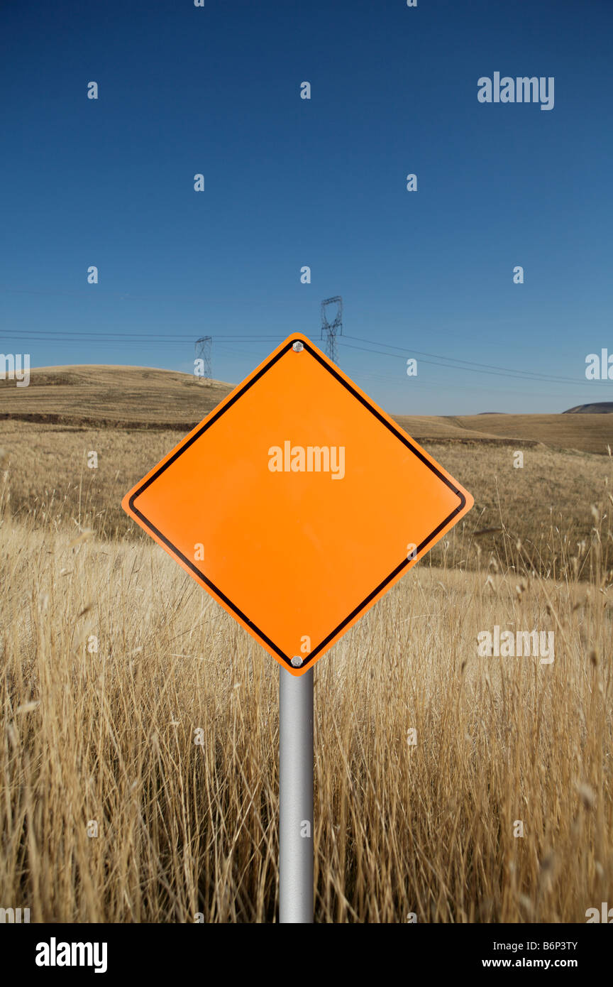 blank construction sign Stock Photo - Alamy
