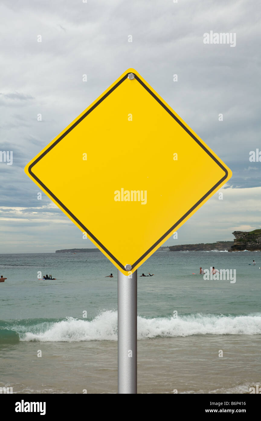 blank warning traffic sign Stock Photo - Alamy