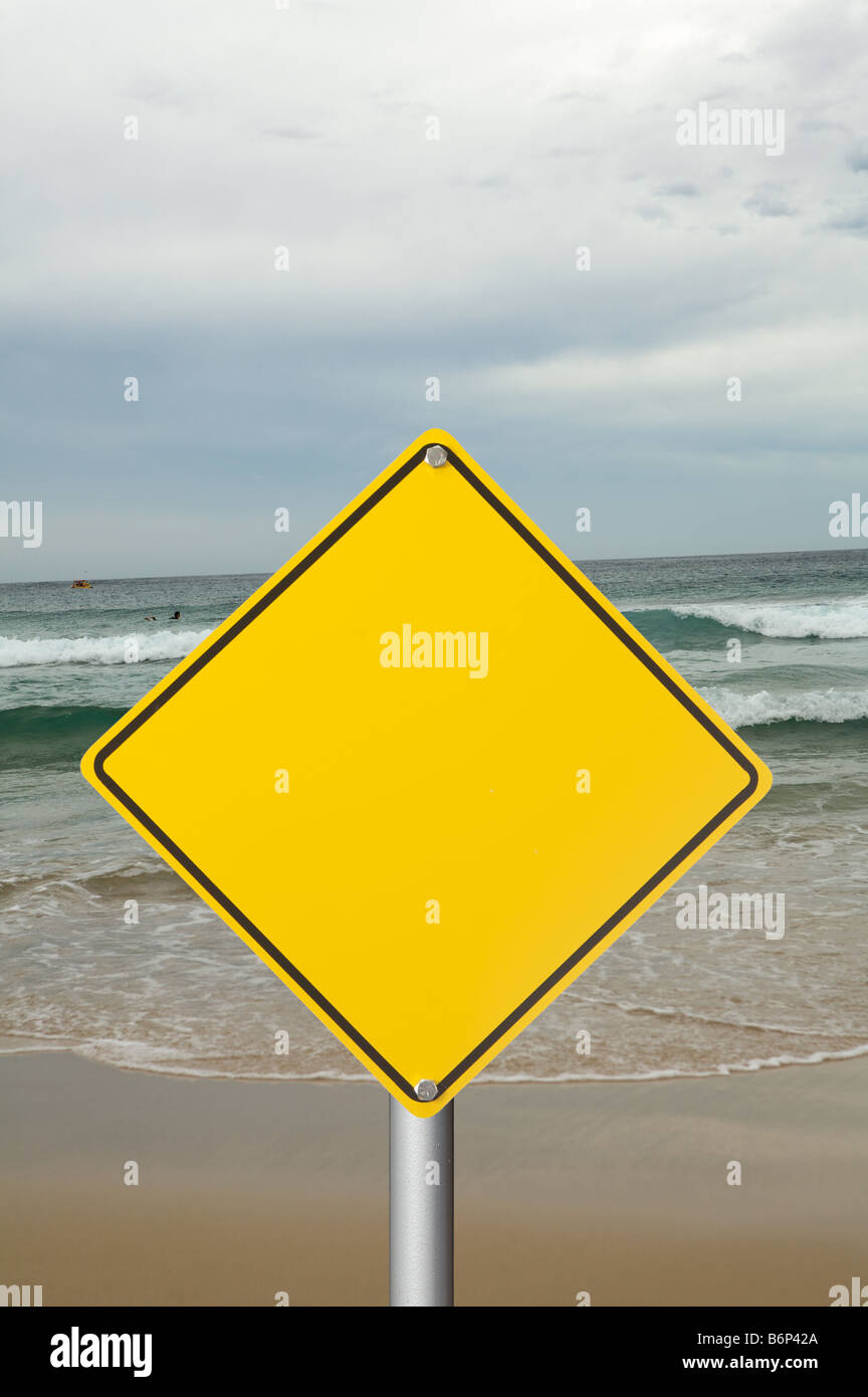 blank warning traffic sign Stock Photo - Alamy