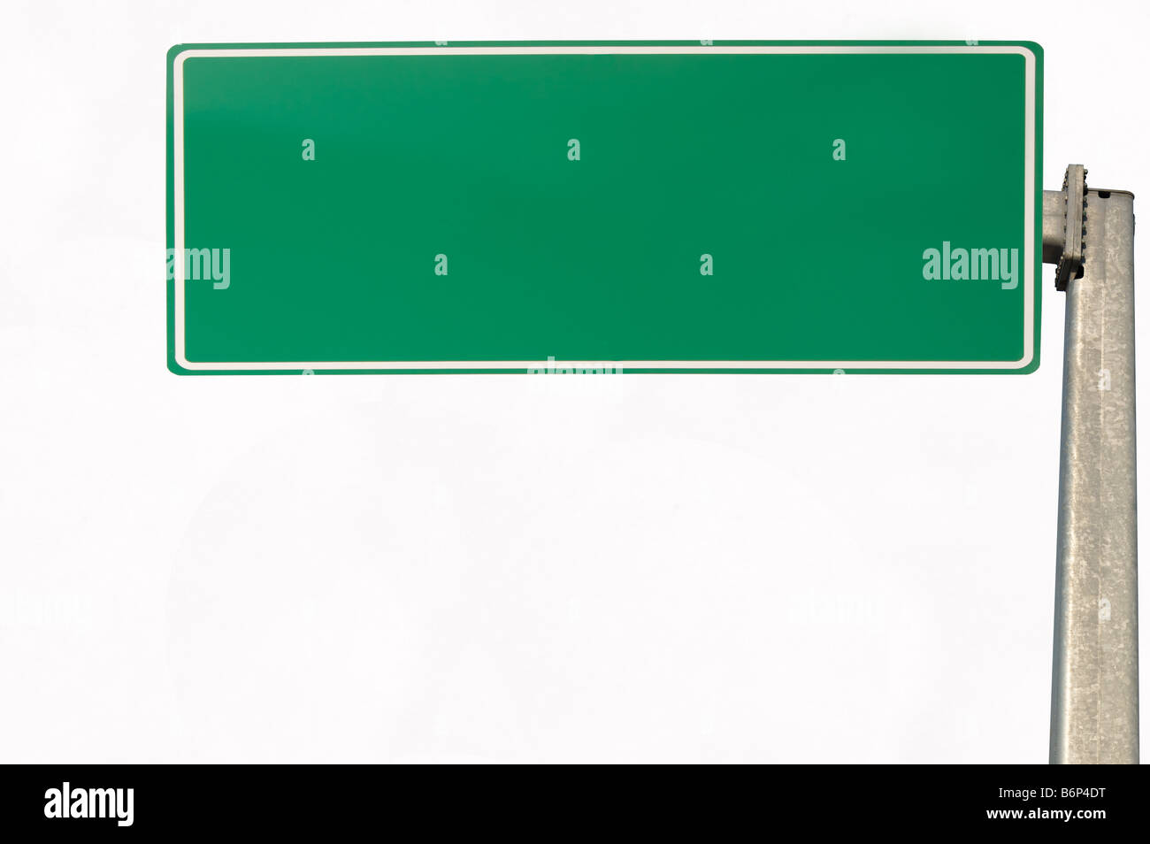 blank green traffic sign Stock Photo - Alamy
