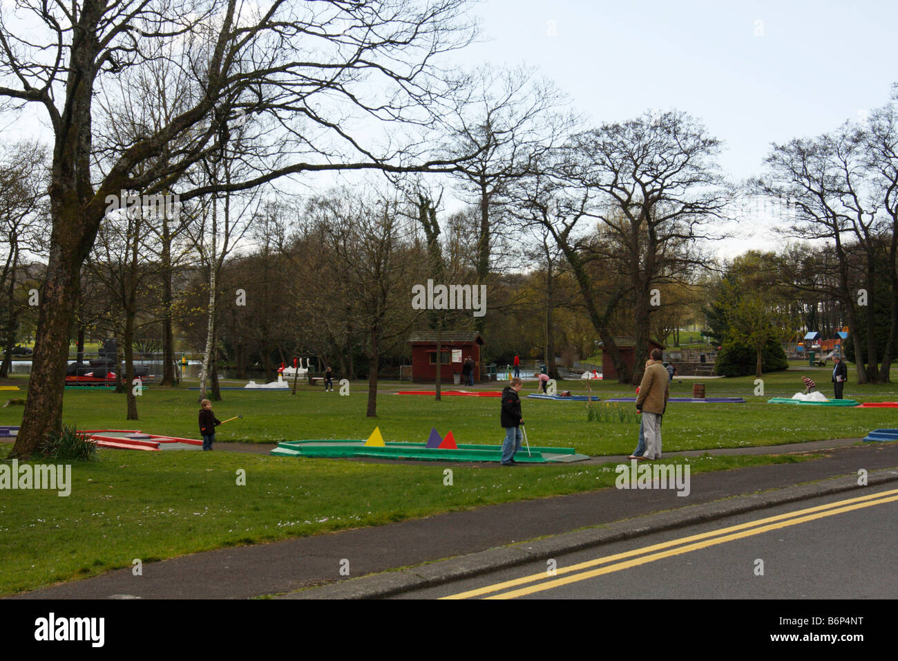 Crazy Golf Course, Singleton Park, Swansea, West Glamorgan, South Wales ...