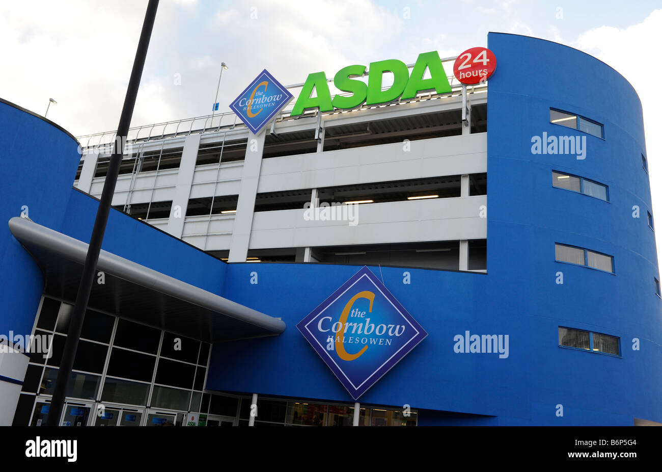 The Asda store and car park at the Cornbow Centre part of the new ...