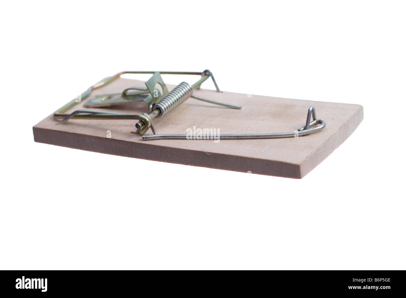 Mouse trap over white Stock Photo - Alamy