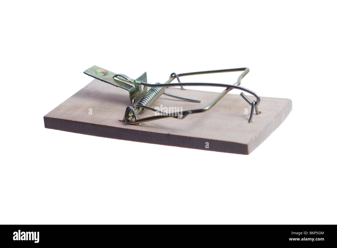 Mouse trap over white Stock Photo - Alamy
