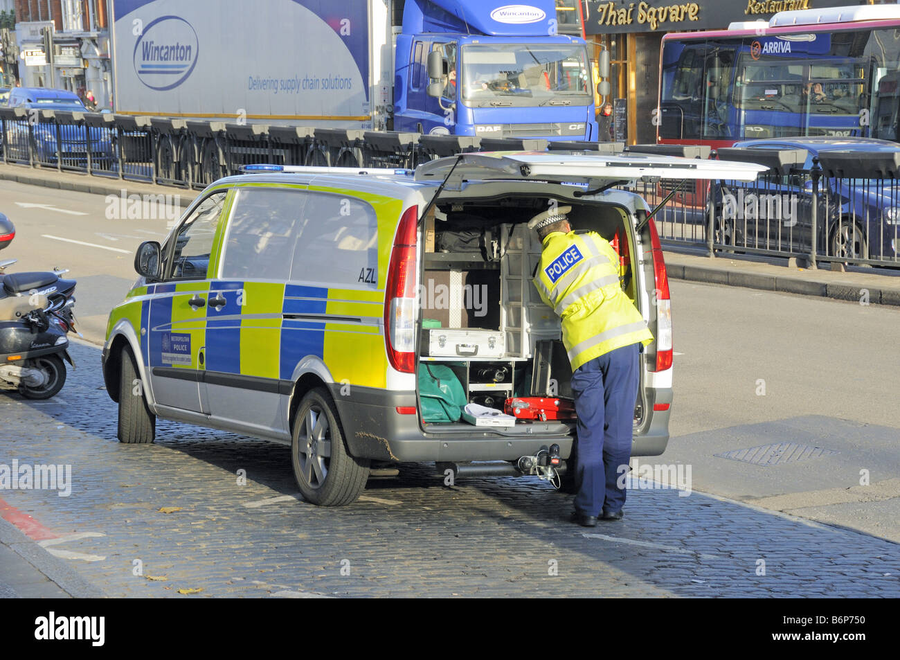 Police car equipment hi-res stock photography and images - Alamy