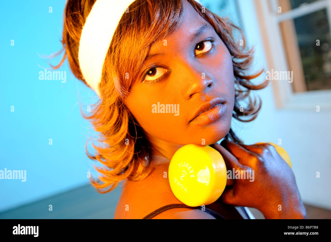 Black African Fitness Model High Resolution Stock Photography and ...
