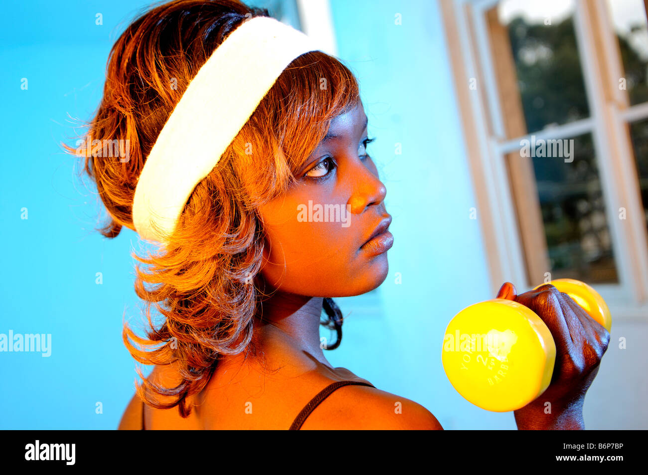 black african fitness model Stock Photo - Alamy