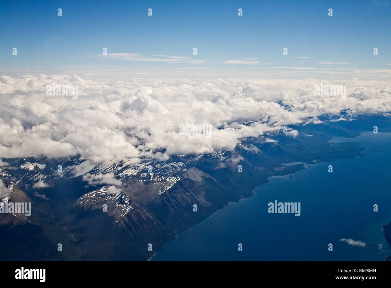 Aerial view of Tierra del Fuego Argentina South America Stock Photo - Alamy