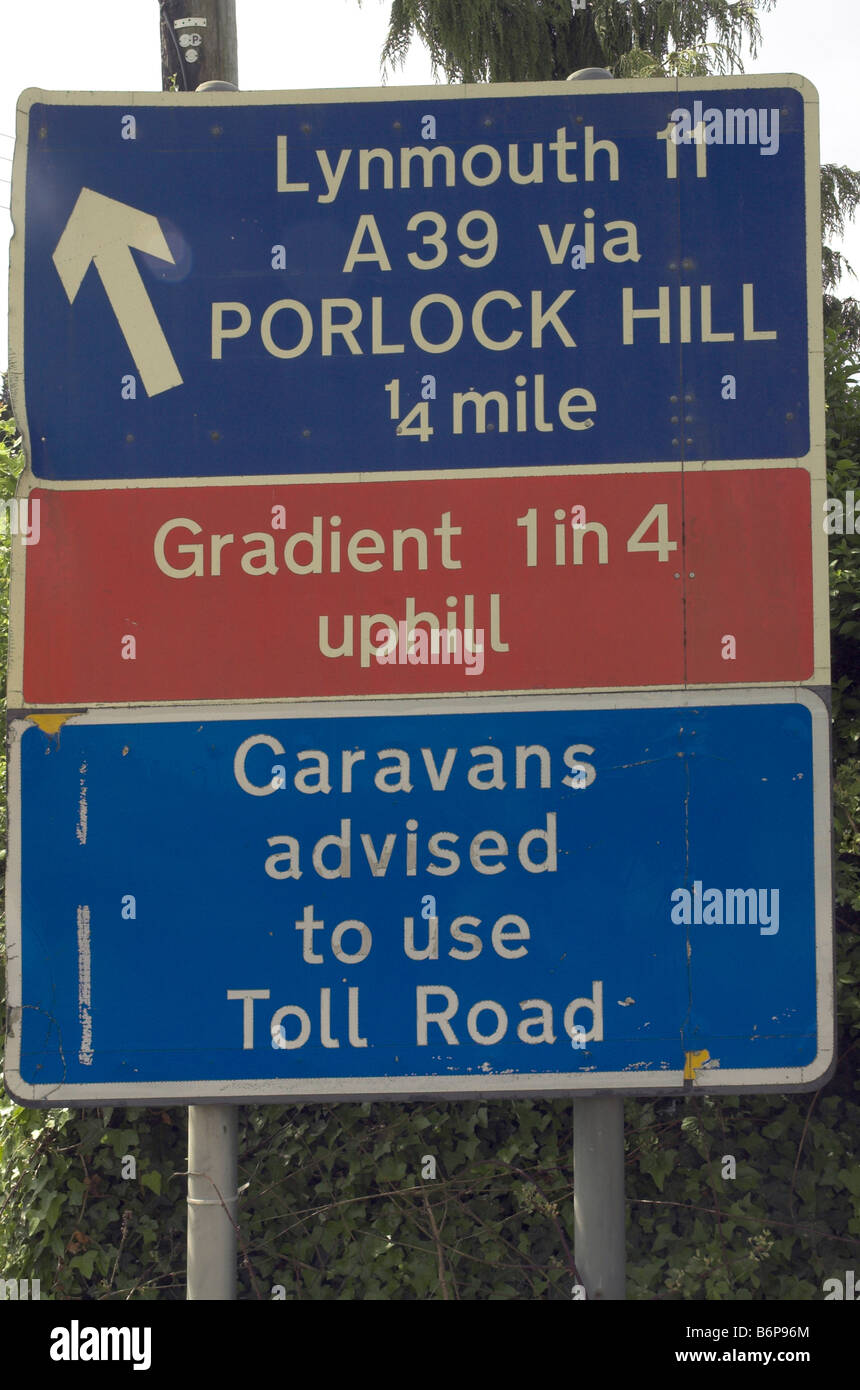 A39 Porlock Hill High Resolution Stock Photography and Images - Alamy