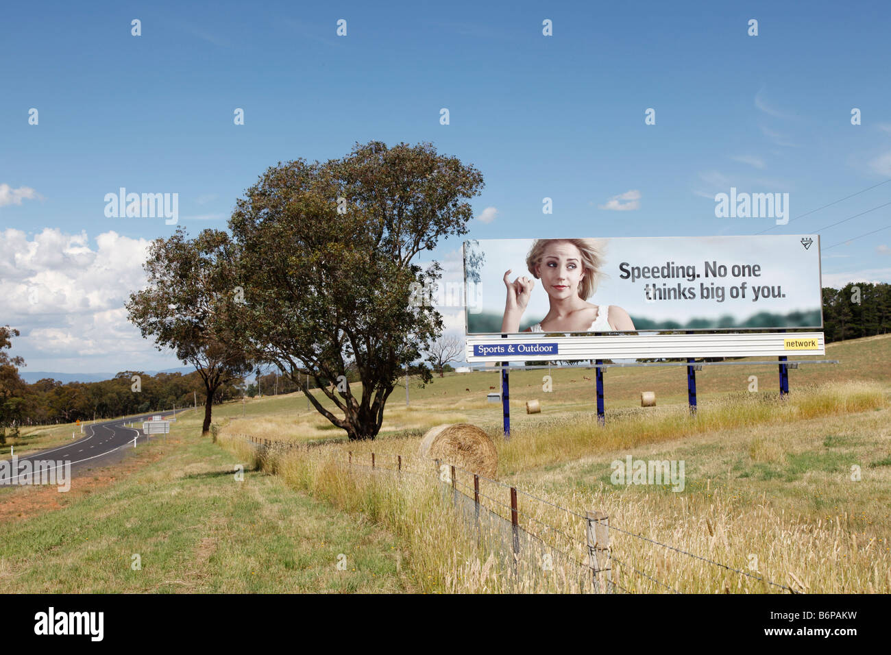 Australian Safety Road sign Stock Photo - Alamy