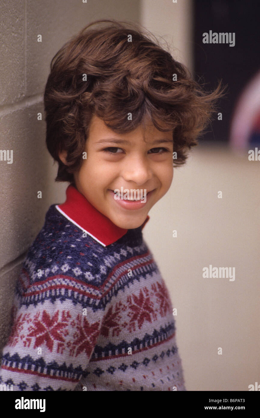 Hispanic boy smiles in portrait Stock Photo - Alamy