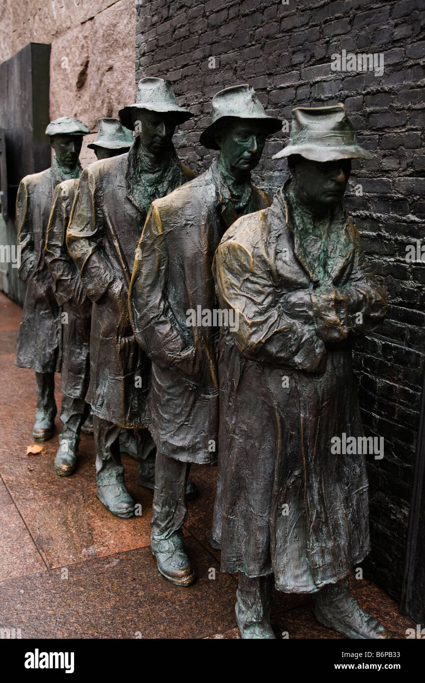 The Great Depression statue - Washington, DC USA Stock Photo - Alamy