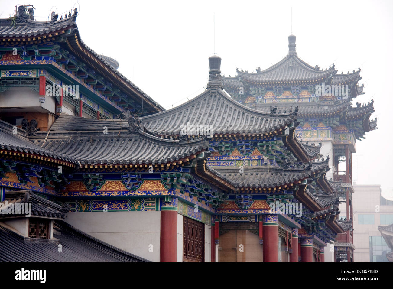 Ancient buildings in Xian China Stock Photo - Alamy