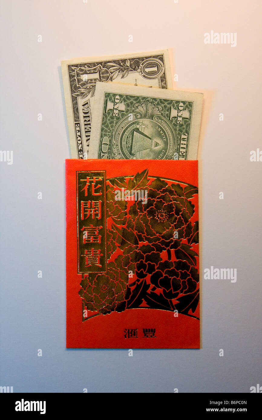 Chinese New Year Hong Bao Or Ang Pao Or Lai See Lucky Red Envelopes