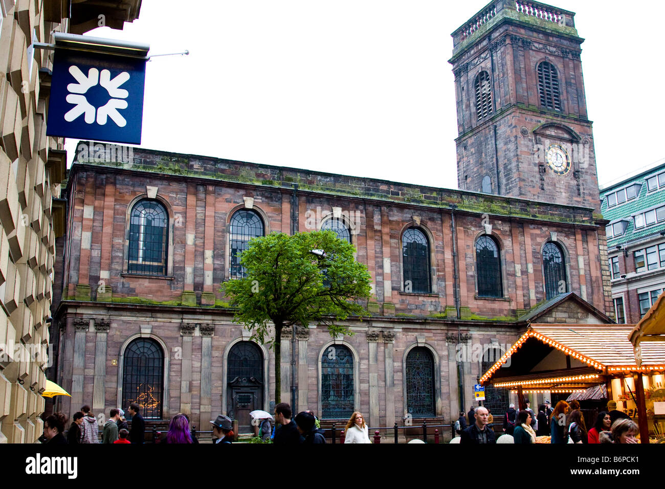 St Annes church St Annes square Manchester Stock Photo - Alamy