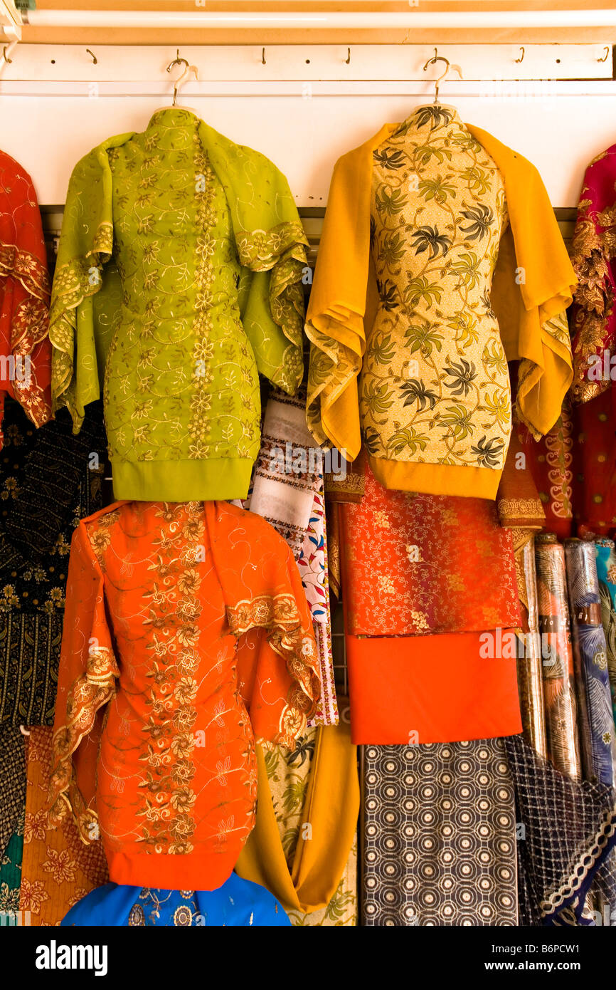 Oman, Muscat, Muttrah District. Muttrah Souq, ladies clothing Stock ...