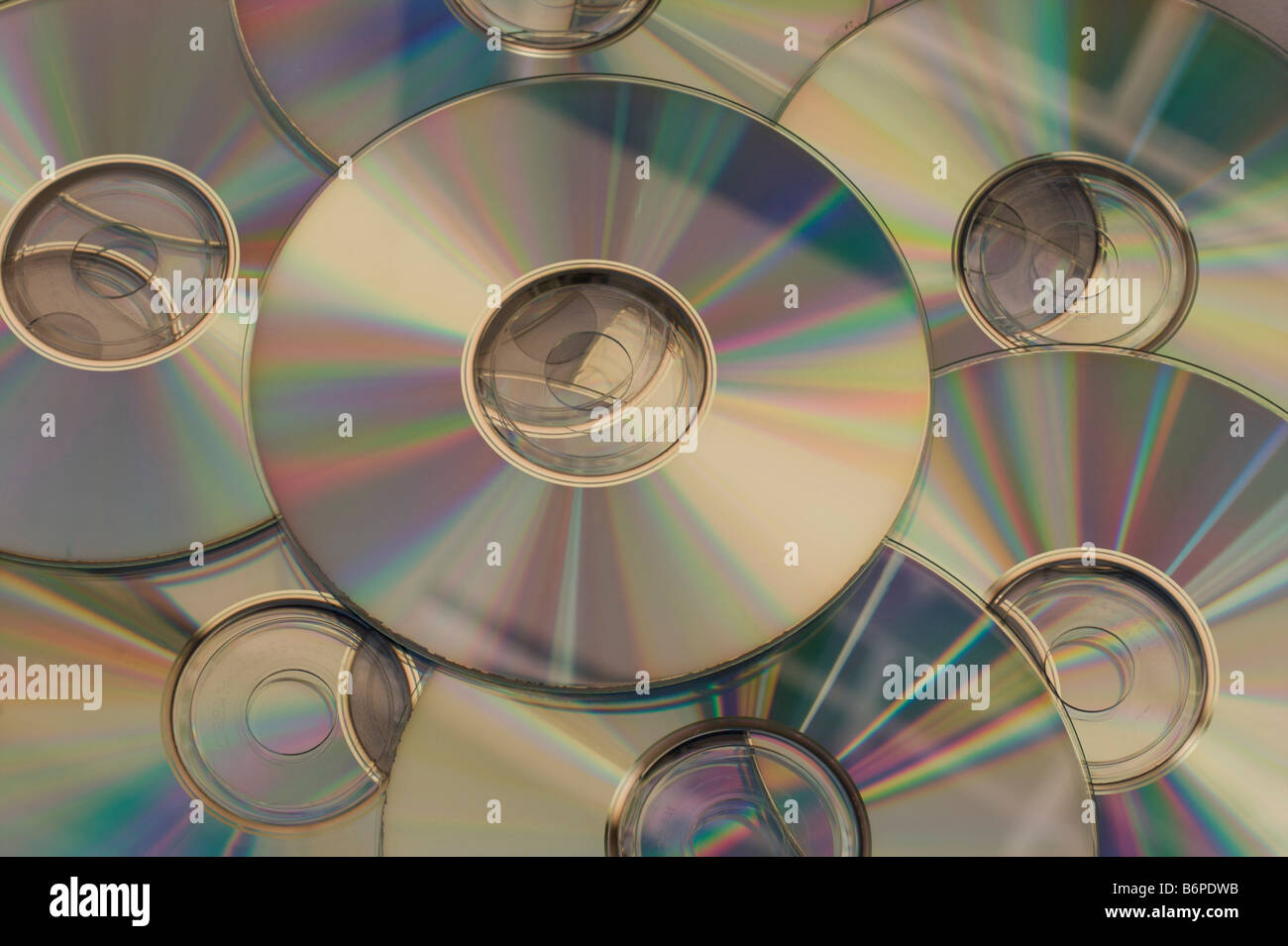 Pile of recordable CDs or DVDs Stock Photo - Alamy