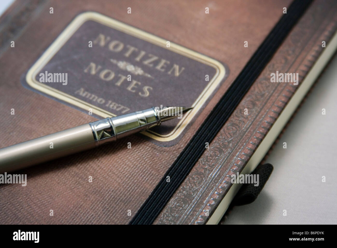 Old notes book Stock Photo - Alamy