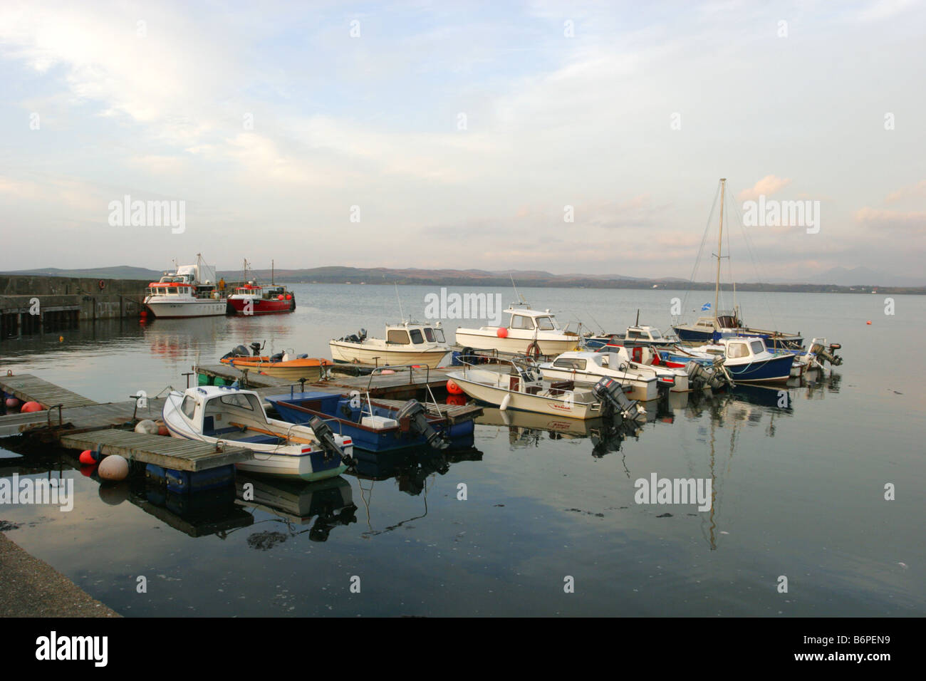 Boats in harbour. Taken October Bowmore Isle of Islay Argyll Scotland ...