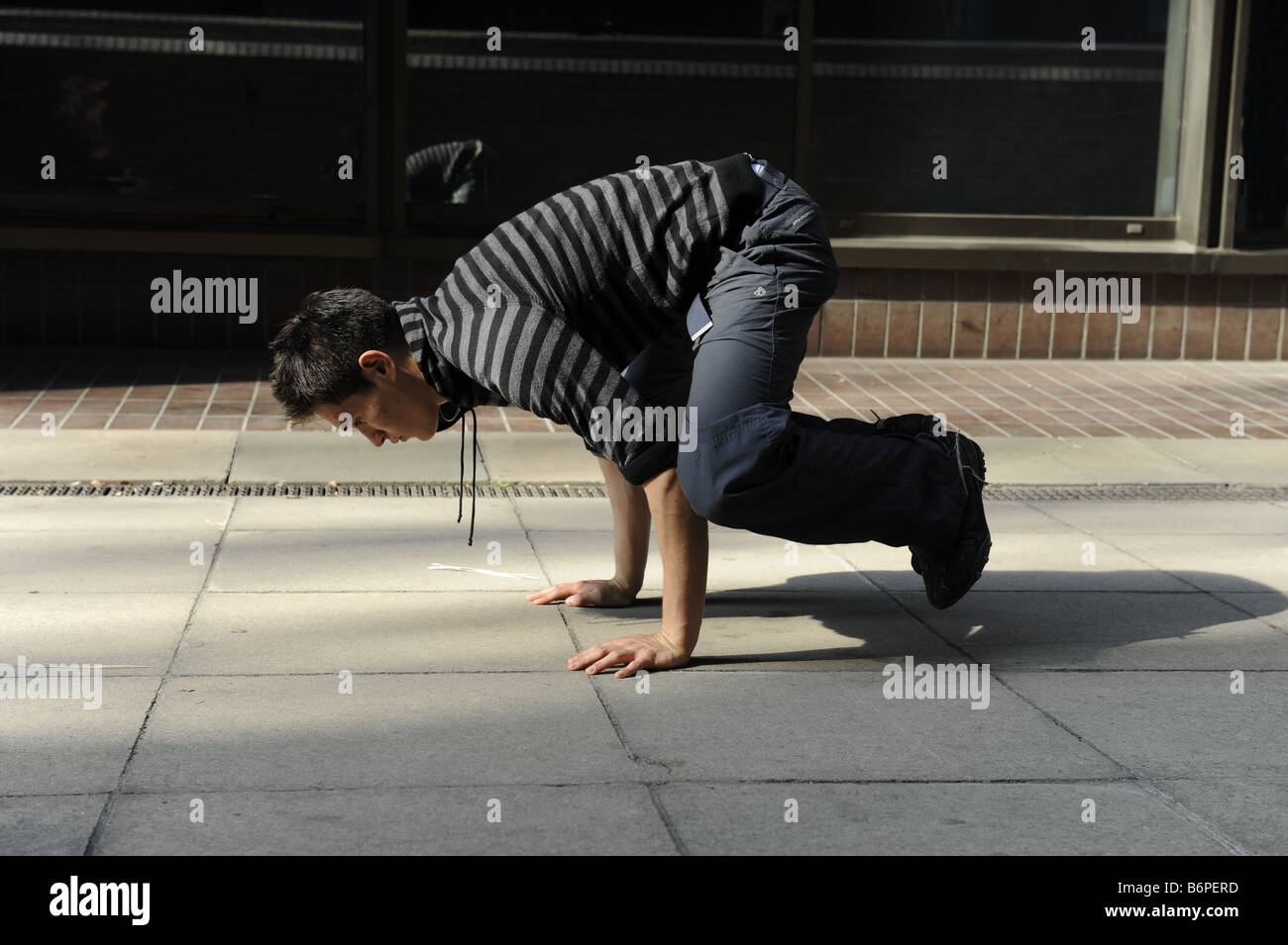 Danny Darwin demonstrates the muscular control and balance required for ...