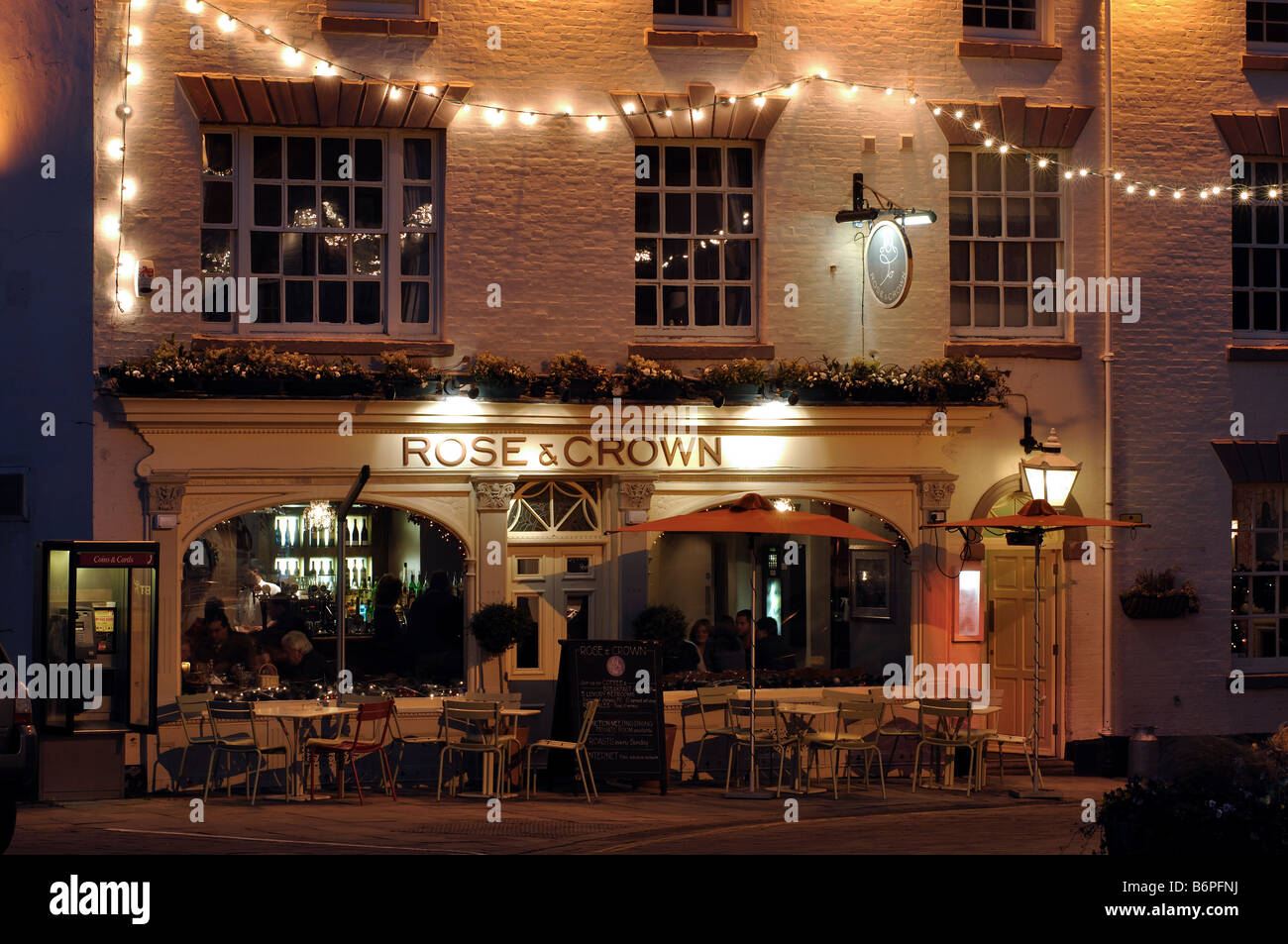 The Rose And Crown Pub Warwick Warwickshire England UK Stock Photo