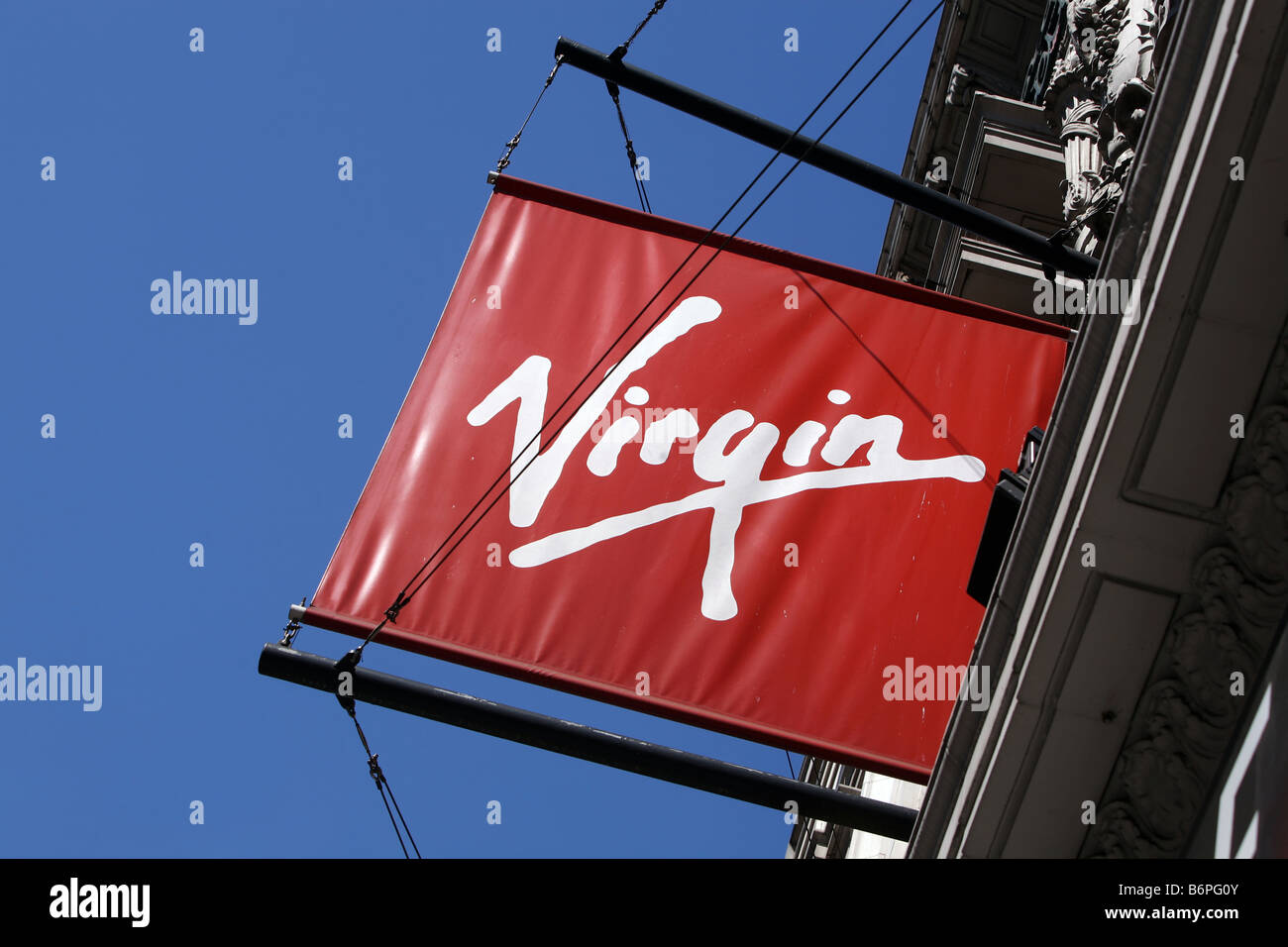 Virgin sign London Stock Photo - Alamy