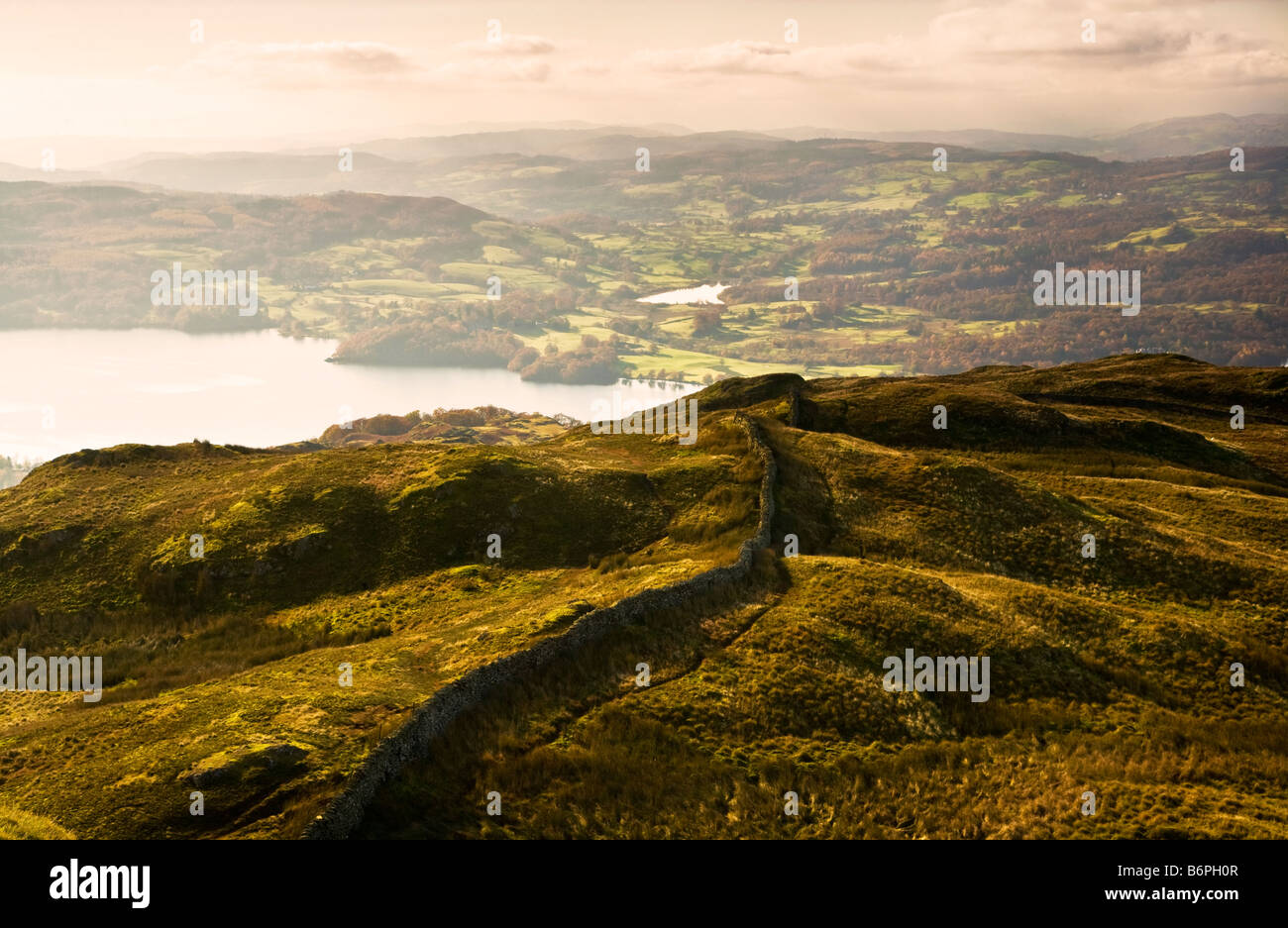 English lake district lake district panorama hi-res stock photography ...