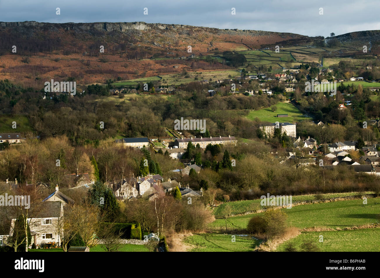 Calver village in the Peak District Derbyshire England Stock Photo - Alamy