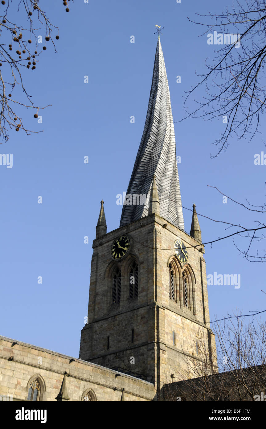 Chesterfield crooked spire hi-res stock photography and images - Alamy