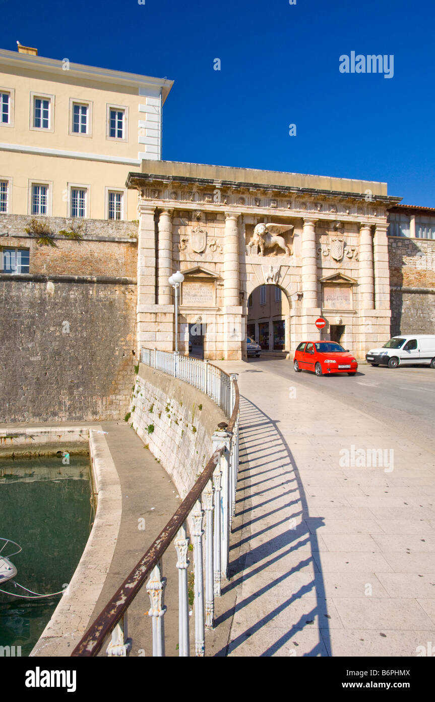 The Sea Gate in the walled city of Zadar Croatia Stock Photo - Alamy