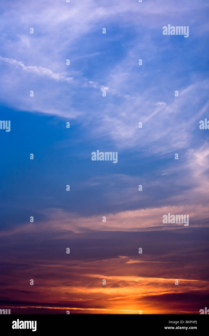 Blue picture sunset hi-res stock photography and images - Alamy