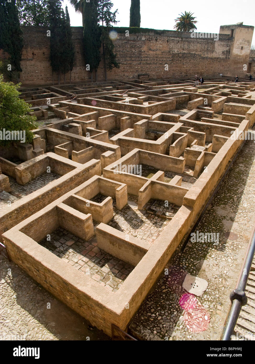 The Alcazaba Fortress Alhambra Granada Spain Stock Photo - Alamy