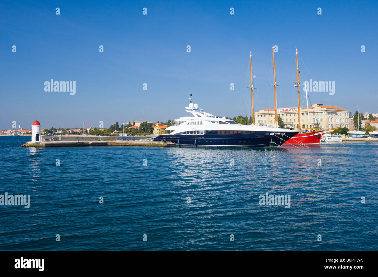 The marina and port of Zadar, Croatia Stock Photo - Alamy