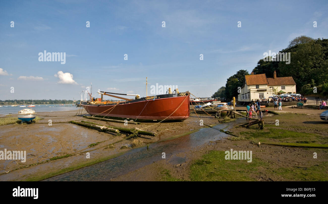 Barge Hull Pin Mill Stock Photo - Alamy