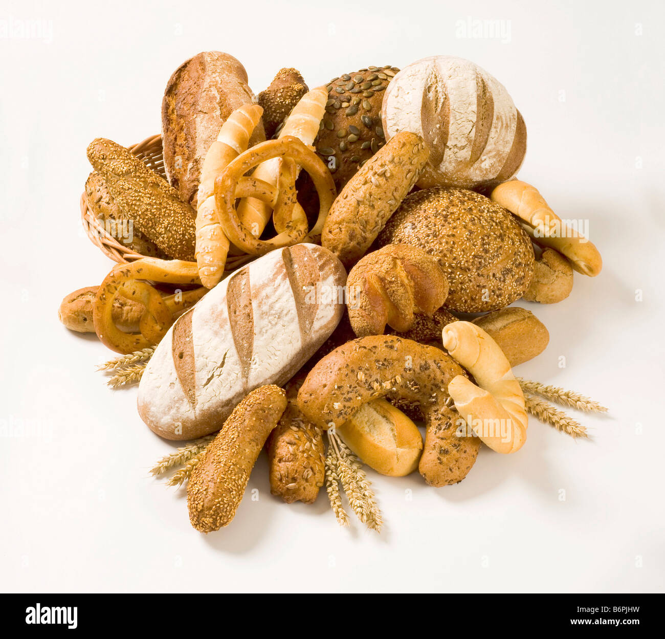 Group different bread products hi-res stock photography and images - Alamy
