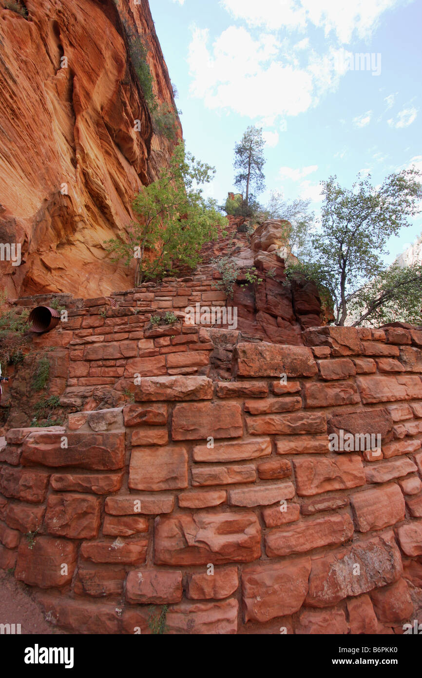 "Walter's Wiggle", West Rim Trail, Zion National Park Stock Photo - Alamy