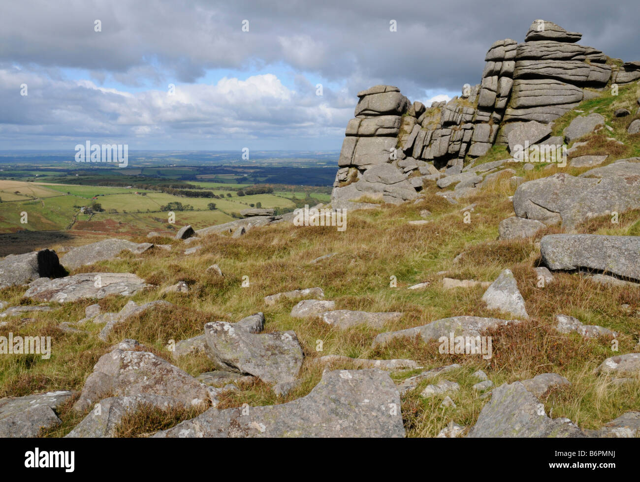 Higher Tor in northwestern Dartmoor, looking north Stock Photo - Alamy