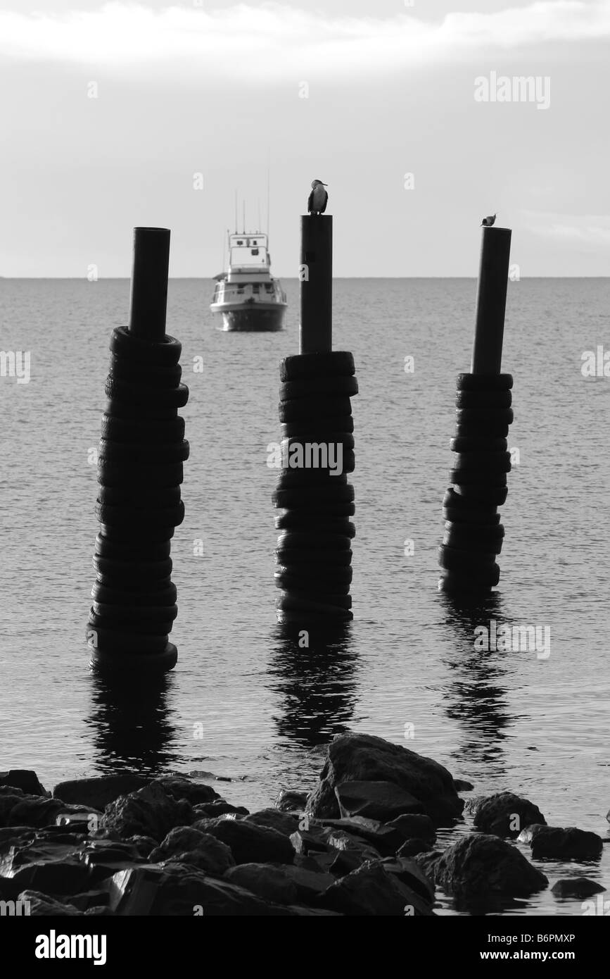 Pylons boat moorings hi-res stock photography and images - Alamy