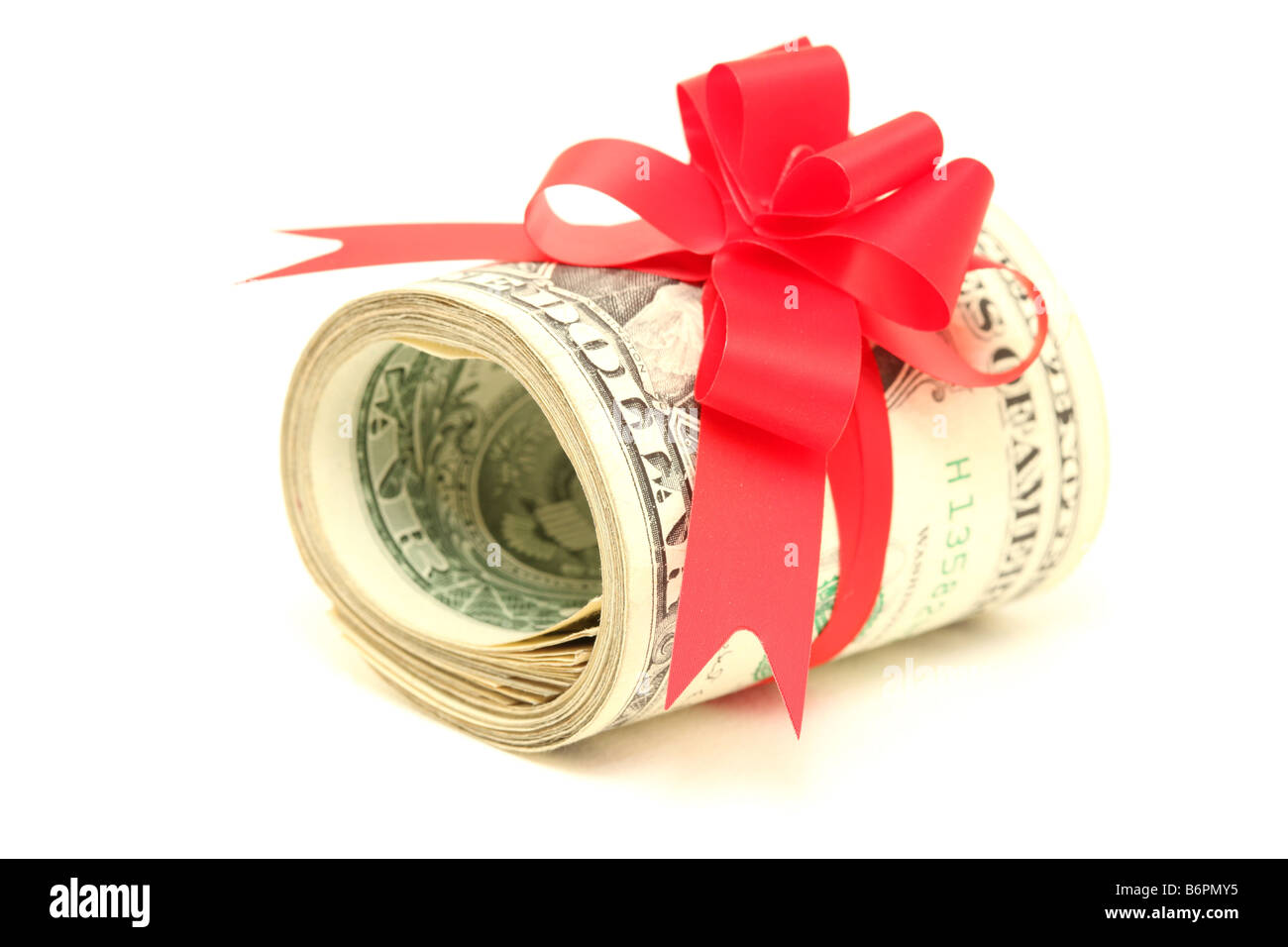 Roll used money hi-res stock photography and images - Alamy