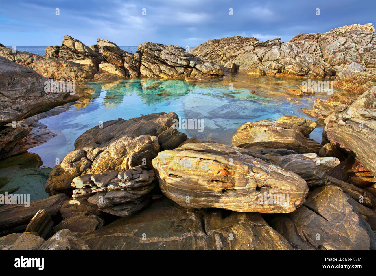 Point Ellan rock pool Stock Photo - Alamy