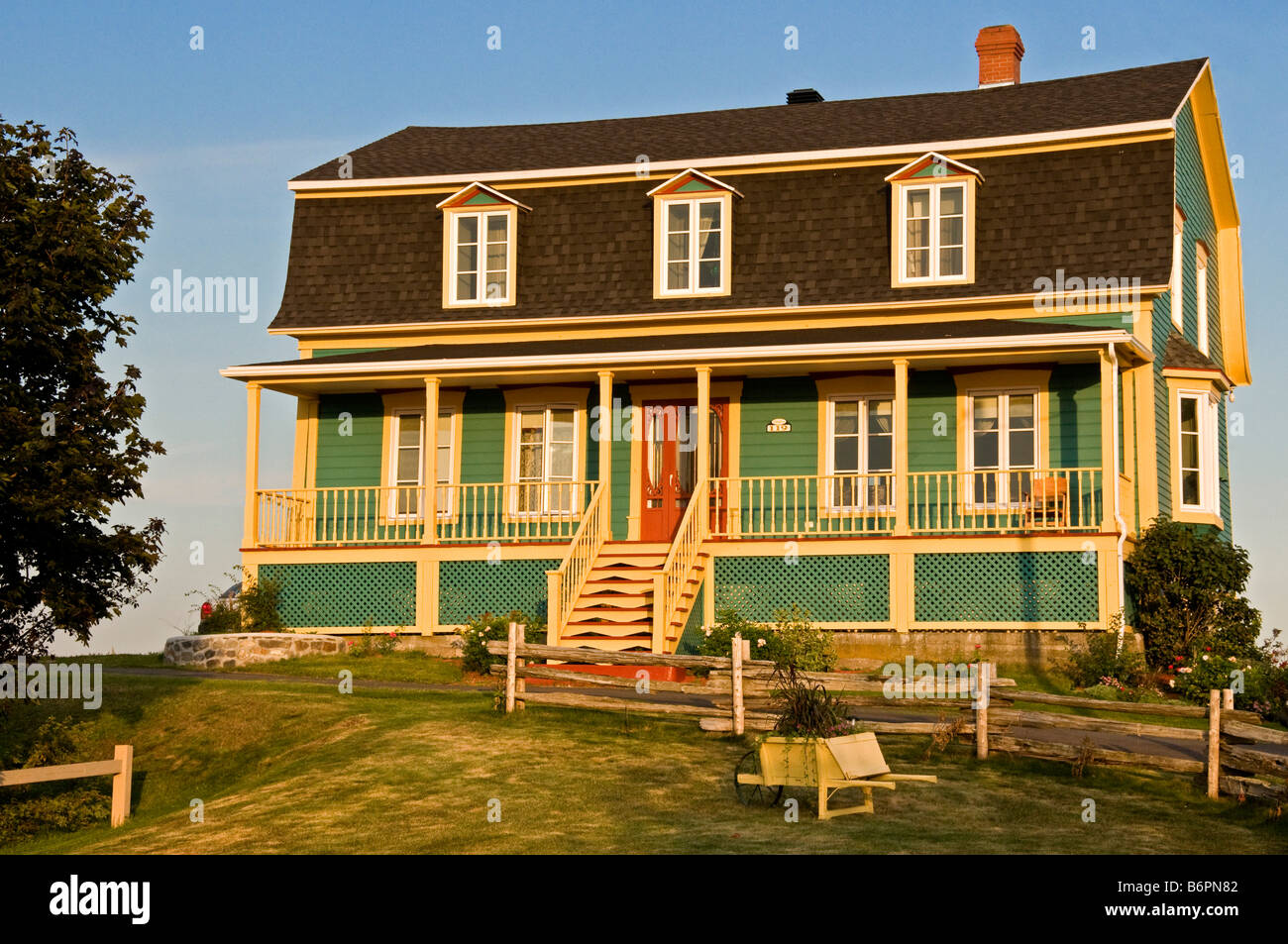 Town of kamouraska on the shores of The St Lawrence river Bas Saint ...