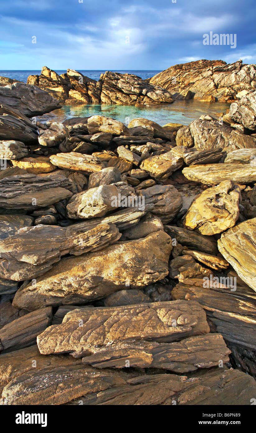 Point Ellan rock pool Stock Photo - Alamy