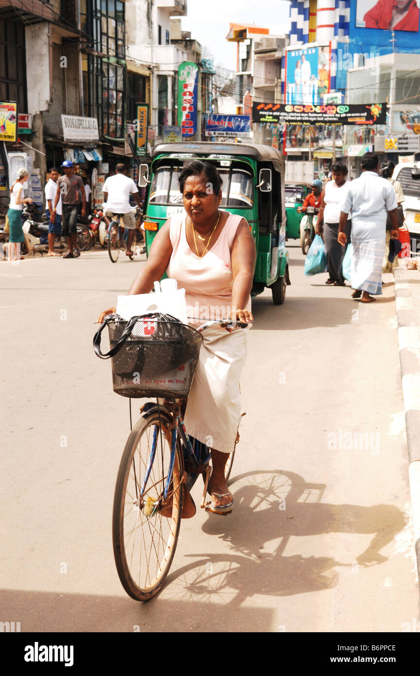 Sri Lanka, a street in Negombo Town,Asia, lifestyle, people,photo ...