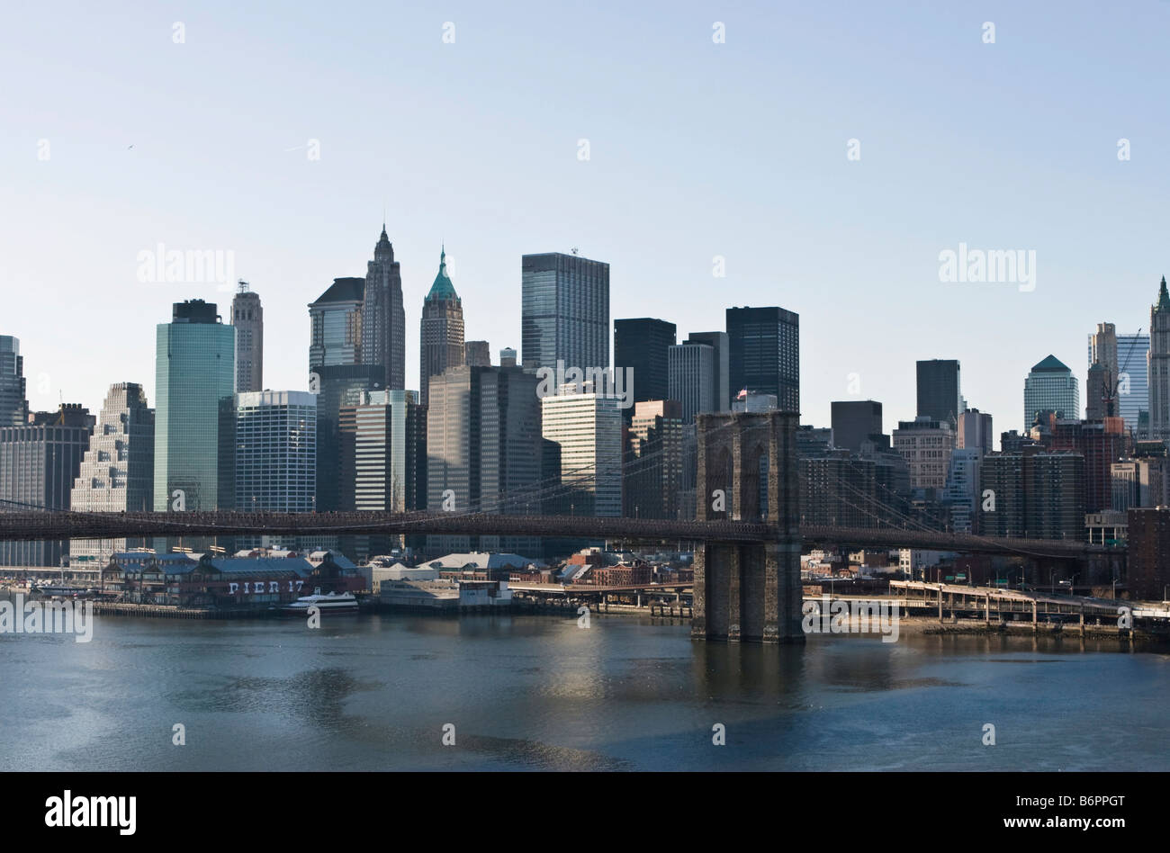 View brooklyn bridge seen hi-res stock photography and images - Alamy