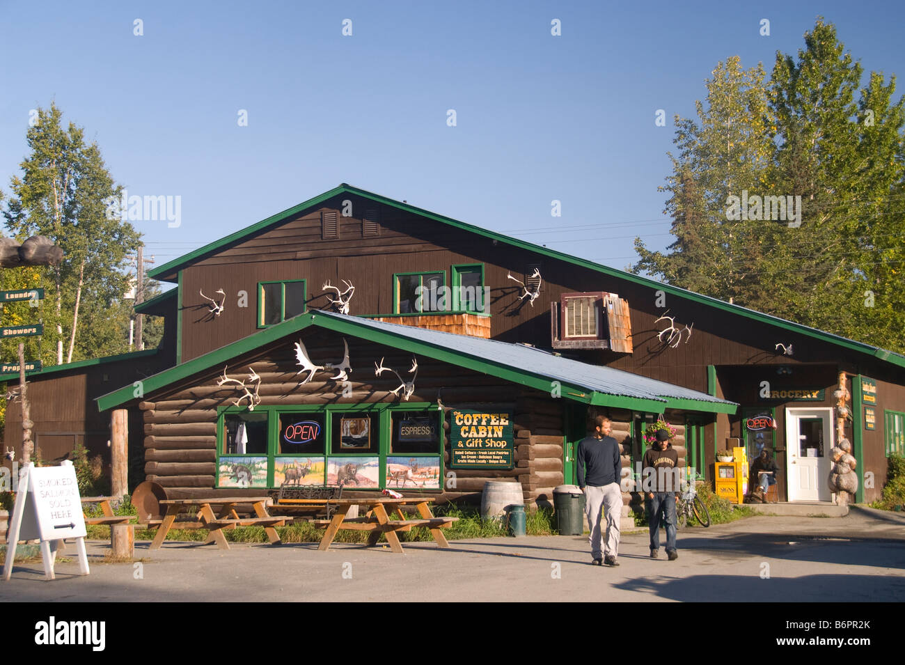 Tanner's Trading Post in Talkeetna, Alaska Stock Photo - Alamy