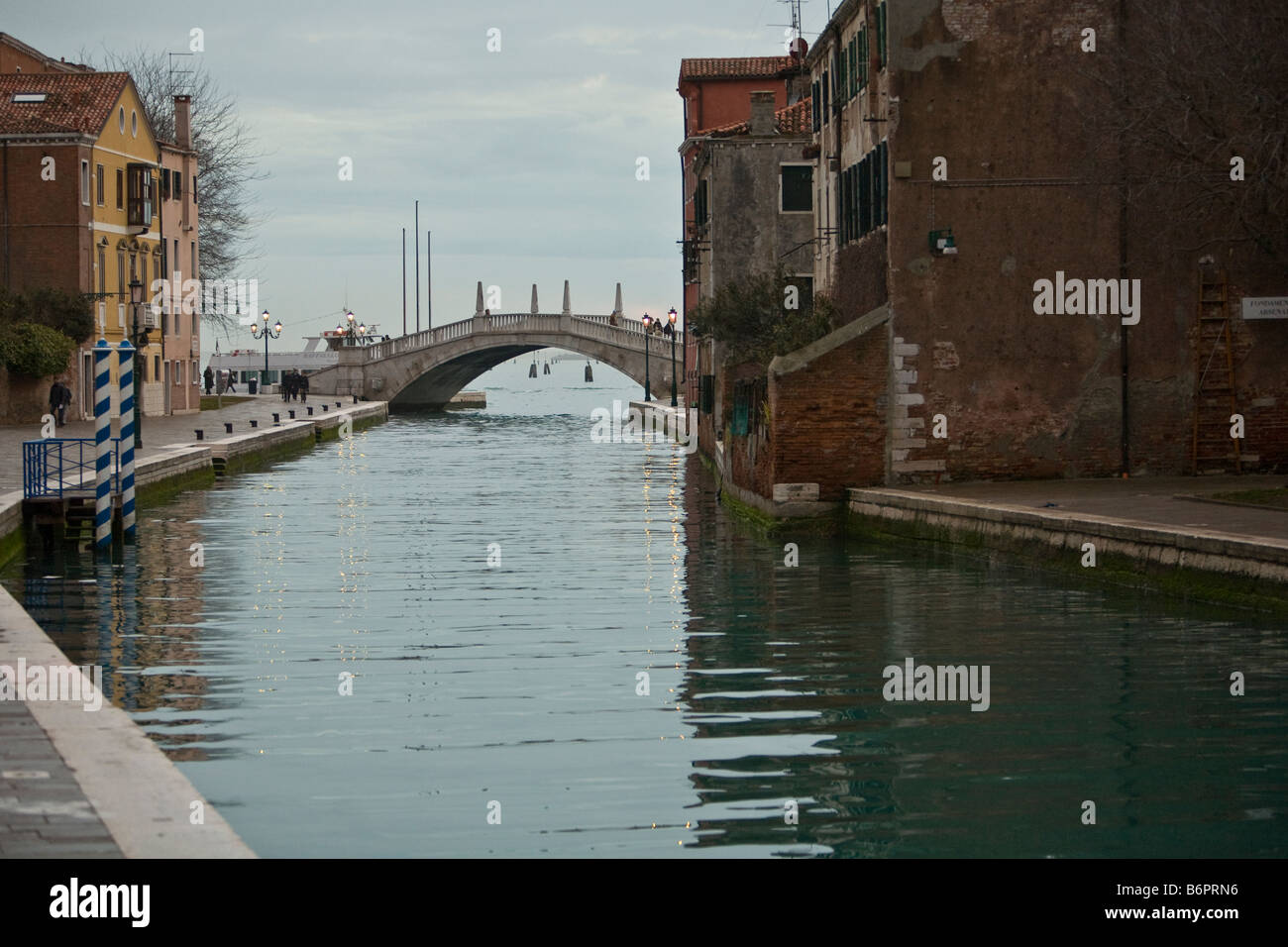 Bridge over canal Stock Photo - Alamy