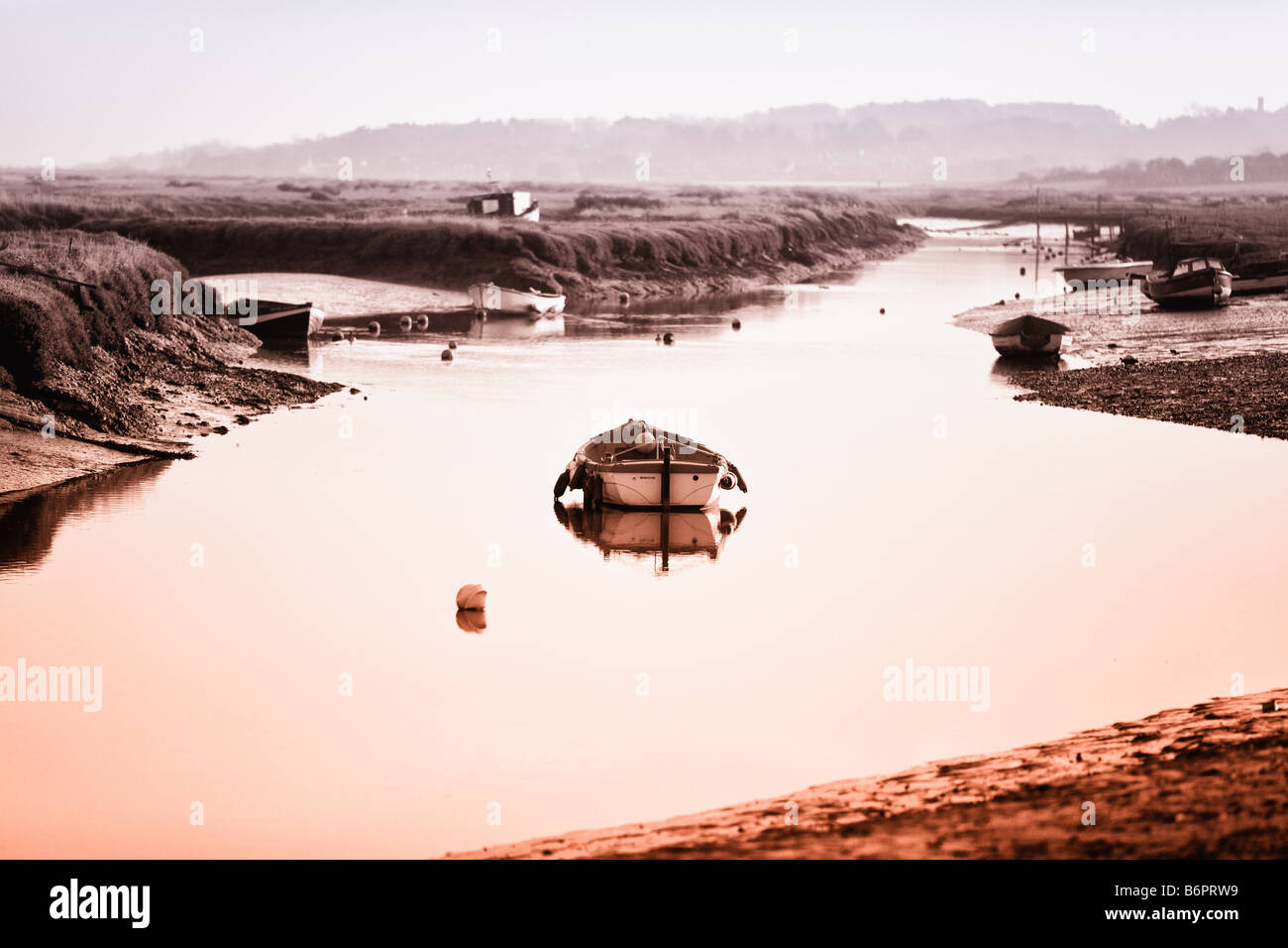 Morston Quay at Sunrise, East Anglian Coast, Norfolk "Great Britain" UK ...