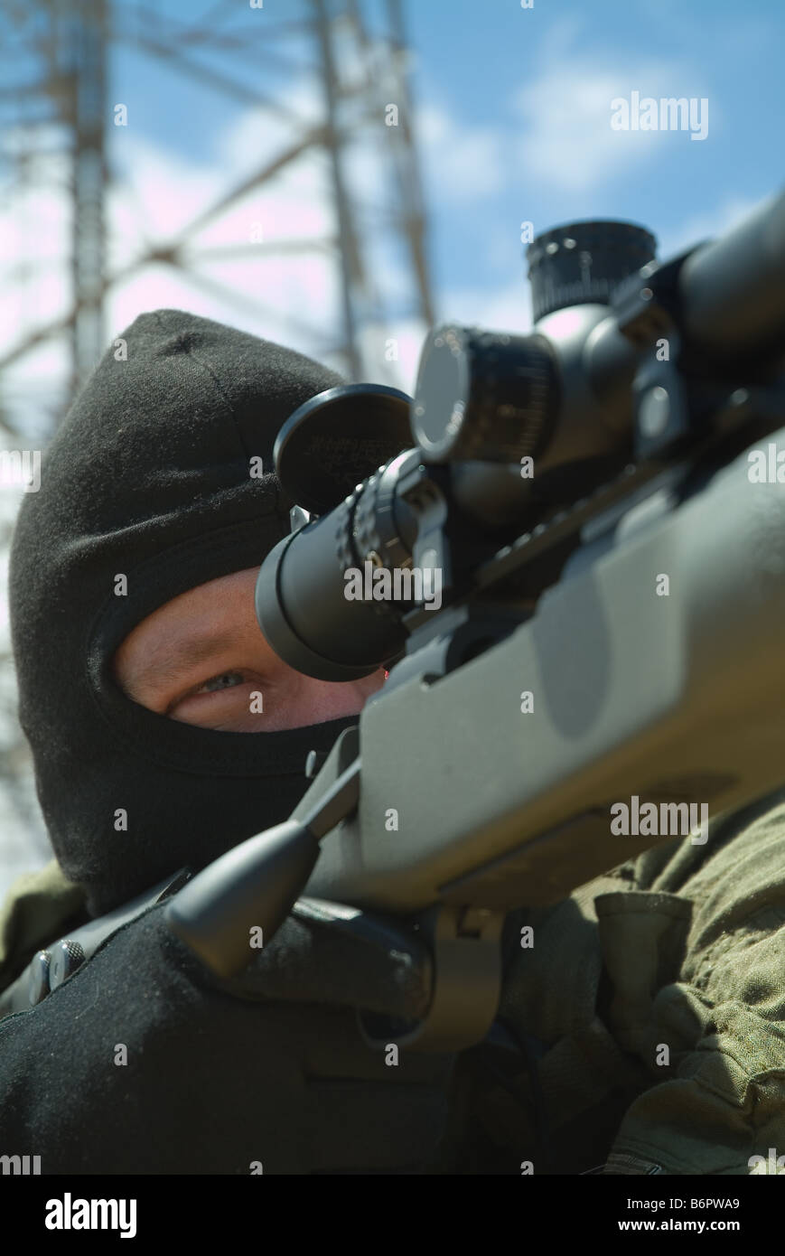 Special forces sniper ready to take shot Stock Photo - Alamy