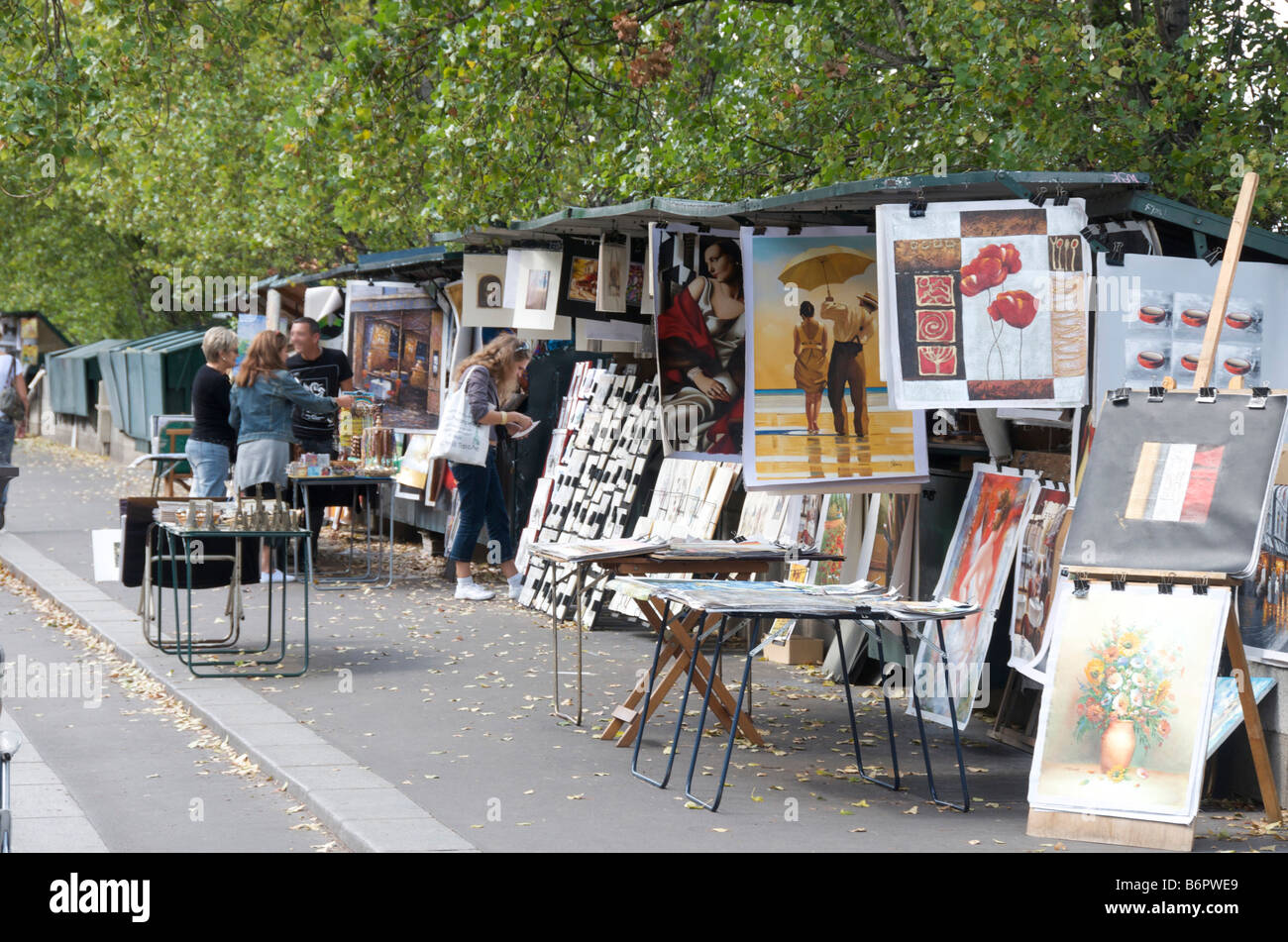 Artists left bank paris hi-res stock photography and images - Alamy