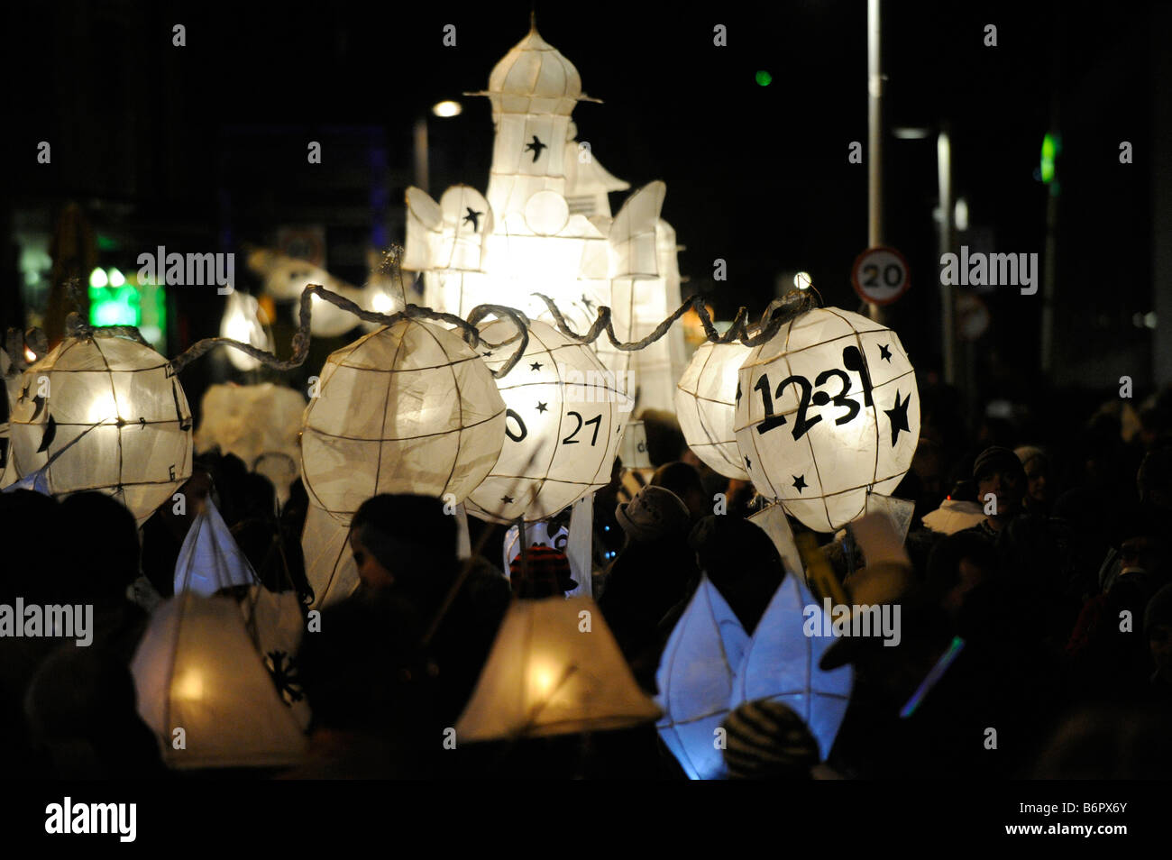The Burning the Clocks procession to celebrate the winter solstice ...